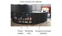 China Flexible LED Video Curtain P1.5 P1.6 P1.875 900nits 280W/m2 Soft Display Module for sale