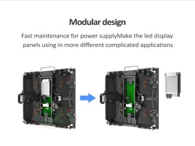 China SMD2121 Fine Pitch LED Display 320x160mm Die Cast Aluminum Cabinet 1000cd Brightness for sale