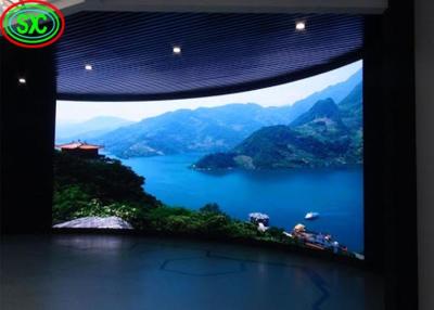 China Indoor Full Color P3.91 Flexible LED Video Wall Screen 500x1000mm Cabinet 3840Hz Refresh Rate for sale