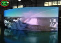 China Indoor Full Color P3.91 Flexible LED Video Wall Screen 500x1000mm Cabinet 3840Hz Refresh Rate for sale