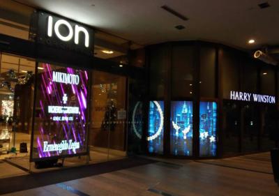 China P10.42 6000nits Outdoor Transparent LED Display Flexible Curtain Screen for sale