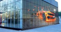 China P10.42 6000nits Outdoor Transparent LED Display Flexible Curtain Screen for sale