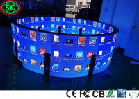China Outdoor Full Color 360 Degree Column LED Display Screen P3.91 500x500mm Building Billboard for sale
