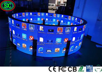 China P2 P4 SMD2121 1000nits Curved Flexible LED Display Screen with 3840Hz Refresh Rate and 100,000 Hour Lifespan for sale