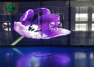 China Indoor Transparent LED Display P7.8125 4500cd/m² 16384dots Custom Cabinet for sale