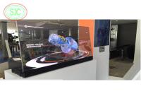 China P4mm Indoor Transparent Full Color LED Grid Screen 160 Degree Viewing Angle 3 Year Warranty for sale