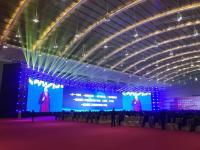 China Full Color P4 SMD LED Screen 500x500mm Cabinet 1920Hz Refresh Rate Low Energy Consumption for sale