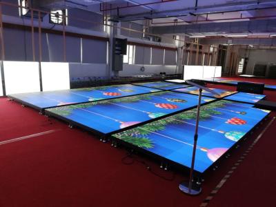 China Indoor Outdoor 500x500mm RGB LED Dance Floor 4.81mm Pixel Pitch 110-240V for sale