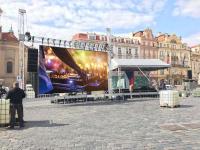 China P4 Rental LED Display Screen 512x512mm Cabinet 1920-3840Hz Refresh Rate for sale