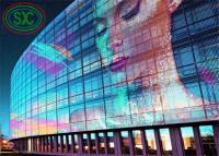 China Full color Transparency 60% indoor P3.91-7.82 Transparent LED Screen for sale