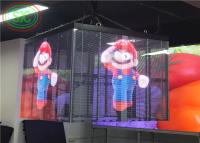 China P4mm Indoor Transparent Full Color LED Grid Screen 160 Degree Viewing Angle 3 Year Warranty for sale