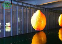 China Indoor P3.91-7.82 Transparent LED Screen 4500cd Brightness for Glass Mounting for sale