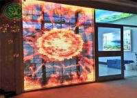 China Lightweight Aluminum Frame SMD1921 Transparent LED Screen 3.9-7.8mm Pitch 72% Transparency for sale