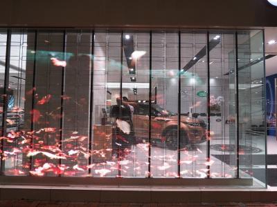 China Aluminum Cabinet G3.91-7.82 Transparent LED Screen 6.2kg for Advertising for sale