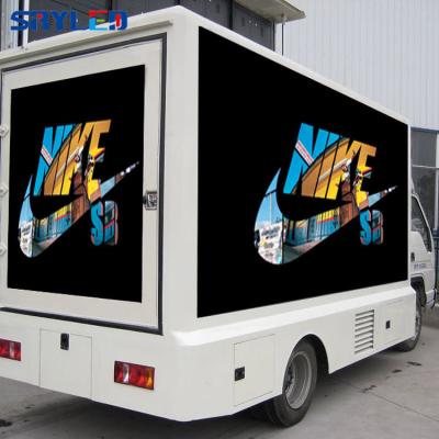 China P6 Outdoor Mobile LED Screen 5000cd/m² Brightness IP65 Waterproof Vehicle Mounted Billboard for sale