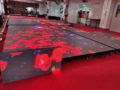 China P3.91 LED Dance Floor 220V 20W IP43 Waterproof Indoor Interactive Floor for sale