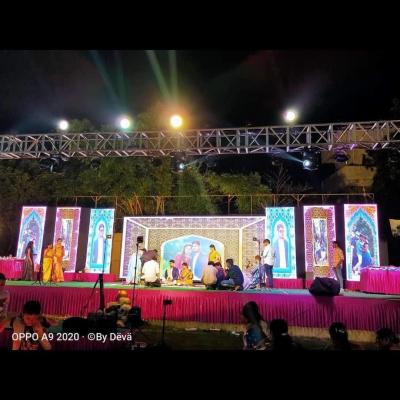 China Full Color Stage LED Die-Cast Aluminum Screen Stage Backdrop 27777 Points/Square Meter for sale