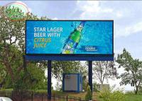 China Outdoor P6 Full Color LED Billboard 960x960mm 6500cd/m2 with Columns for Advertising for sale
