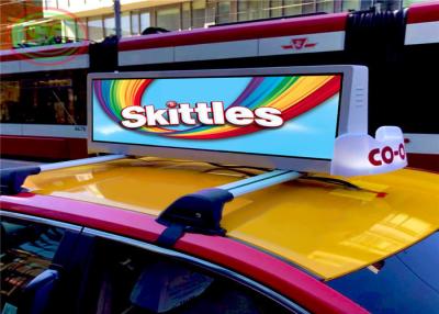 China 150W 27778 Dots/m2 Mobile Truck LED Sign WIFI 4G 1R1G1B for Taxi Advertising for sale