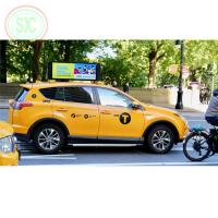 China 150W 27778 Dots/m2 Mobile Truck LED Sign WIFI 4G 1R1G1B for Taxi Advertising for sale