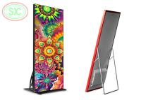 China Slim HD Indoor LED Poster Screen P2.5 Mirror Display Panel 2000x680mm 35kg for sale