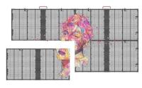 China Transparent LED Screen P3.91 Full Color 3840Hz High Refresh Rate 1000x500mm Stage Display for sale