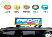 China 384*128dot Car LED Sign Display with Text Function and 1R1G1B Configurations for sale