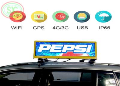 China 384*128dot Car LED Sign Display with Text Function and 1R1G1B Configurations for sale