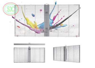 China Transparent LED Display G7.82-7.82 6.2kg Aluminum Cabinet for Indoor Outdoor Use for sale