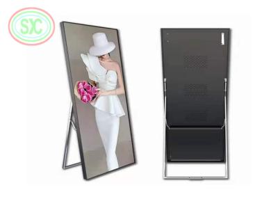 China Indoor P3 Poster LED Display 2000x630mm with Stand Base and Pulleys for Advertising for sale