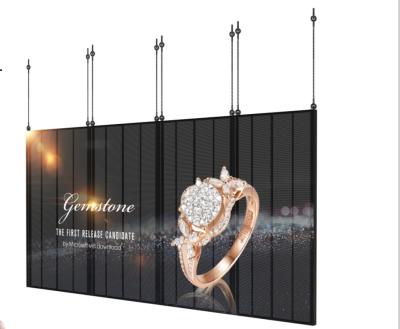 China Transparent LED Display G7.82-7.82 6.2kg Cabinet Weight IP43 Waterproof SMD2121 for sale