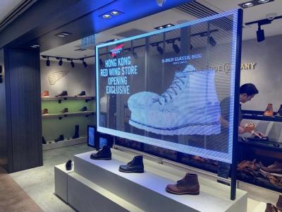 China P4mm SMD2121 Transparent LED Display Panel 2000cd Brightness Full Color Signage for sale