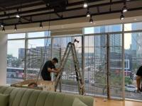 China P3.91-7.82 Full Color Transparent LED Screen 1500cd Brightness for Glass Curtain Walls for sale
