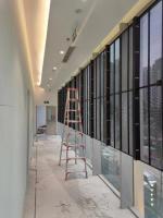China P3.91-7.82mm Full Color Transparent LED Screen for Glass Curtain Walls - 4500CD Brightness, 300W/m² Power for sale