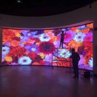China 64*32 Module Resolution Stable Led Media Wall with Convenient Backside Service Maintenance Option for sale