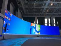 China High Flexibility Curved Led Stage Screen , P4 Curtain Led Screen Full Color for sale
