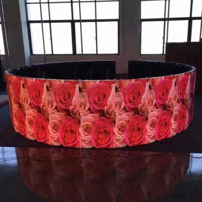 China P3.91 Full Color 360 Degree Cylinder LED Display Outdoor 3.91mm Pitch 500x1000mm Cabinet for sale