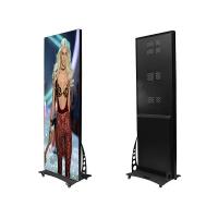 China P2.5 Indoor Freestanding LED Poster Screen 210W/sqm 2000x680mm HDMI Mirror Display for sale