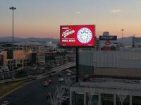 China Outdoor Full Color LED Display P6 6mm 27778 pixels/m2 120 Degree View Angle 10 or 14 Bit Signal Processing for sale