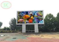 China Outdoor P6 Full Color LED Billboard 960x960mm 6500cd/m2 with Columns for Advertising for sale