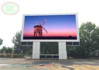 China Outdoor P6 Full Color LED Billboard 960x960mm 6500cd/m2 with Columns for Advertising for sale