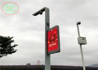 China Outdoor P6 Pole Light LED Display with Cloud Control GPS System for Brand Advertising for sale