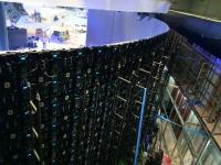 China Curved LED Video Wall Screen 500x500mm P3.91 P4.81 Indoor Outdoor Flexible Display Panel for sale
