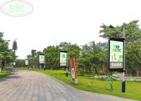 China HuiDu Outdoor P6 Pole Light LED Display with WIFI 4G Software System for Brand Advertising for sale
