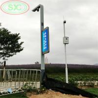 China HuiDu Outdoor P6 Pole Light LED Display with WIFI 4G Software System for Brand Advertising for sale