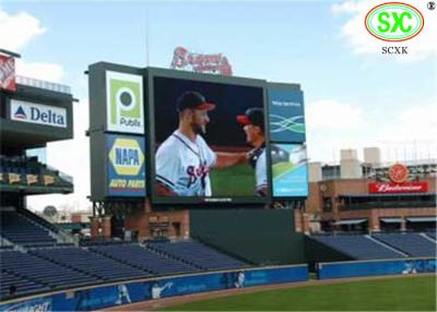 China 10mm Football Field LED Display with 400Hz Refresh Rate and IP65 Waterproof Rating for Stadium Advertising for sale