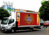 China Exterior High Brightness P10mm Truck Mobile LED Display 960x960mm Iron Cabinet for sale