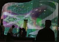 China P25mm RGB Curtain LED Display with 6500cd/m² Brightness and 30mA DV 5V Power Supply for Commercial Applications for sale