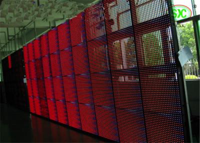 China P10 LED Video Curtain Display - 10mm Pixel Pitch, 16×16 Resolution, 2000cd/m² Brightness for Stage Shows for sale