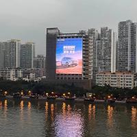China SCX LED P3.91-7.82 Transparent LED Display 7500nits Outdoor Glass Advertising Screen 1m x 1m Cabinet for sale